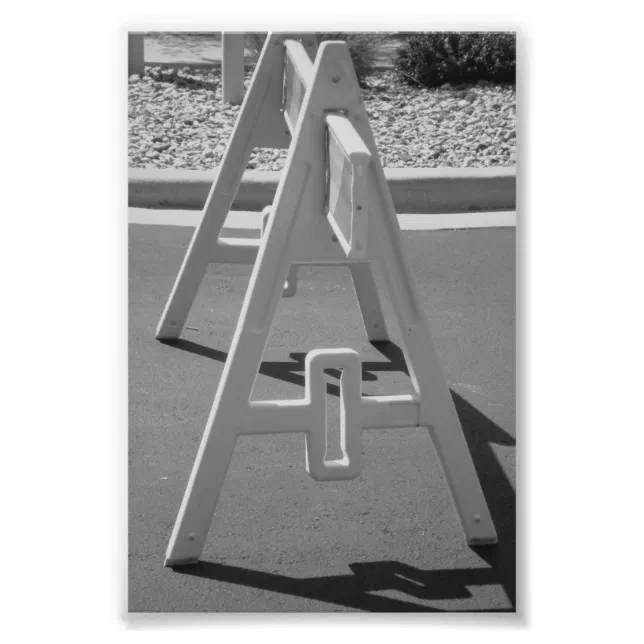Alphabet Letter Photo A5 Black and White 4x6 | Zazzle