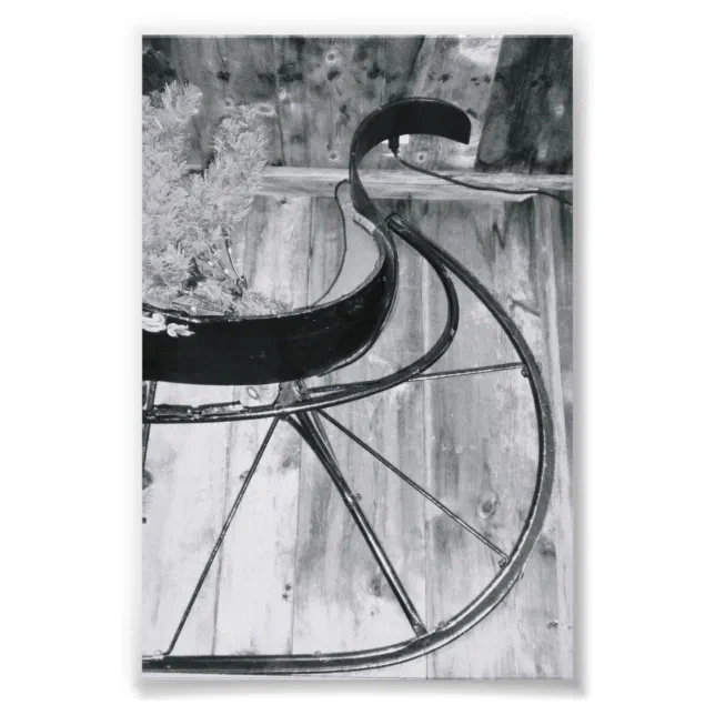 Alphabet Letter Photography A6 Black and White 4x6 Photo Print | Zazzle