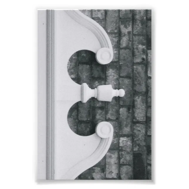 Alphabet Letter Photography E6 Black and White 4x6 Photo Print | Zazzle