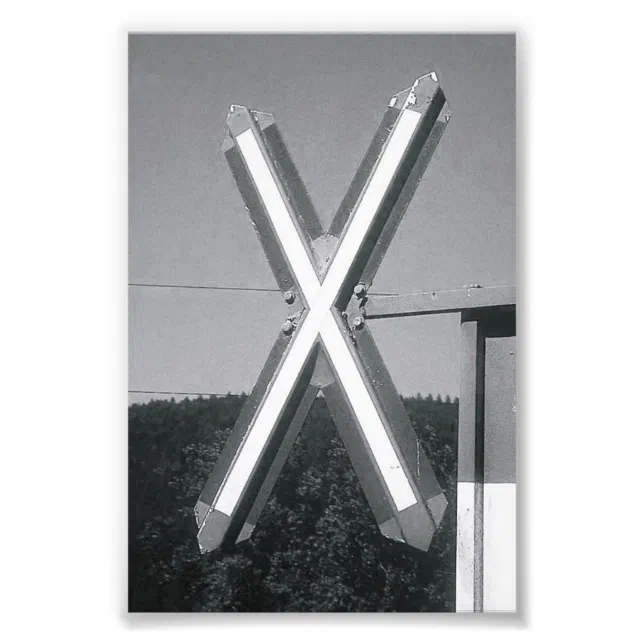 Alphabet Letter Photography X3 Black and White 4x6 Photo Print | Zazzle