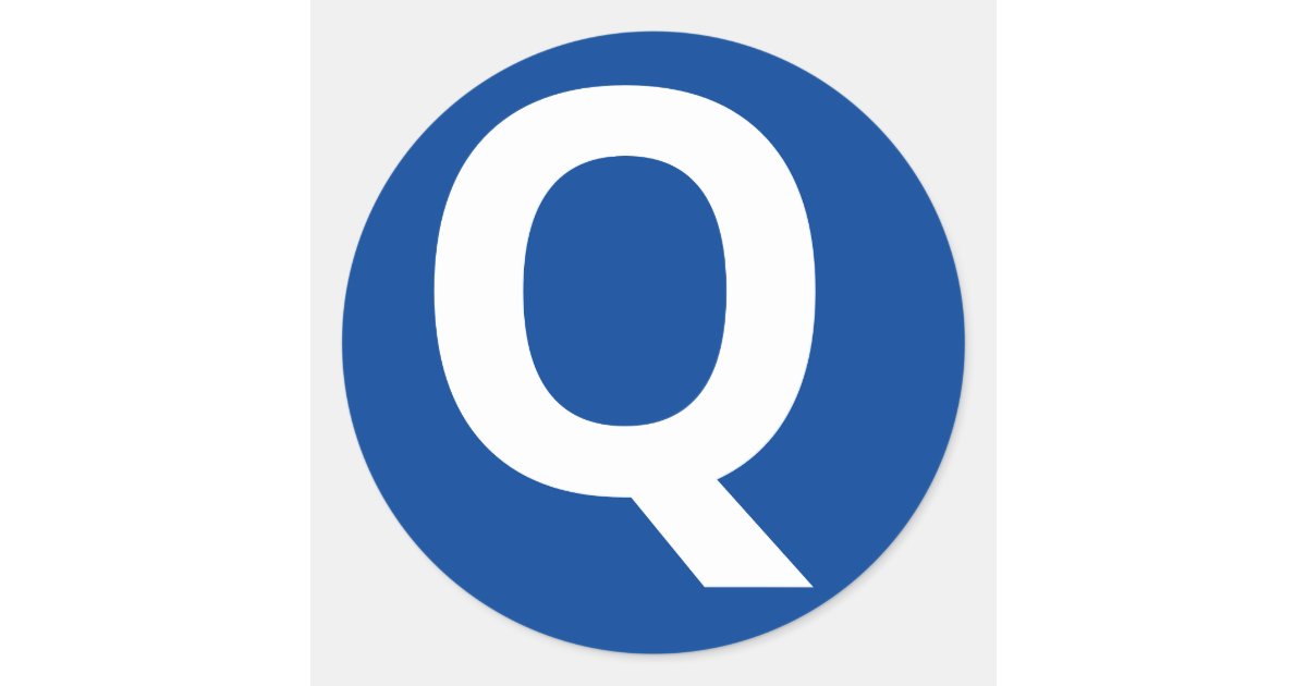 Alphabet Letter ‘Q’ Sticker | Zazzle