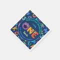 Alphabet Monsters 1st Birthday Our Little Monster Napkins | Zazzle