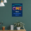 Alphabet Monsters 1st Birthday Our Little Monster Poster | Zazzle