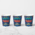 Alphabet Monsters Birthday Little Monster Add Age Paper Cups | Zazzle