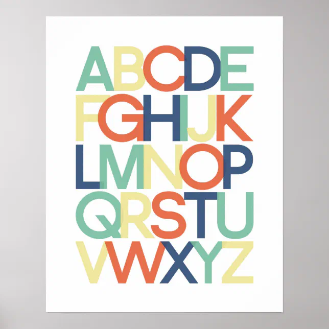 Alphabet Poster | Zazzle