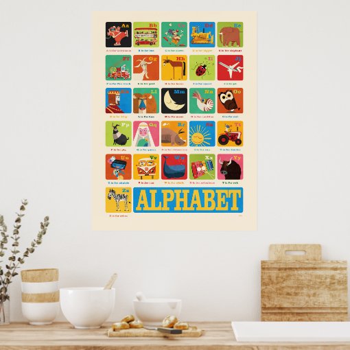 Alphabet Poster | Zazzle