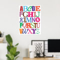 Alphabet Poster | Zazzle