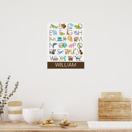 Alphabet Poster for Kids | Zazzle