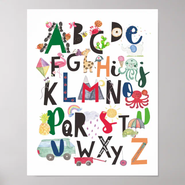 abcd wall hanging