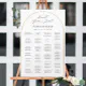 Alphabetical Gold Arch Find Your Seat Seating Plan Poster | Zazzle