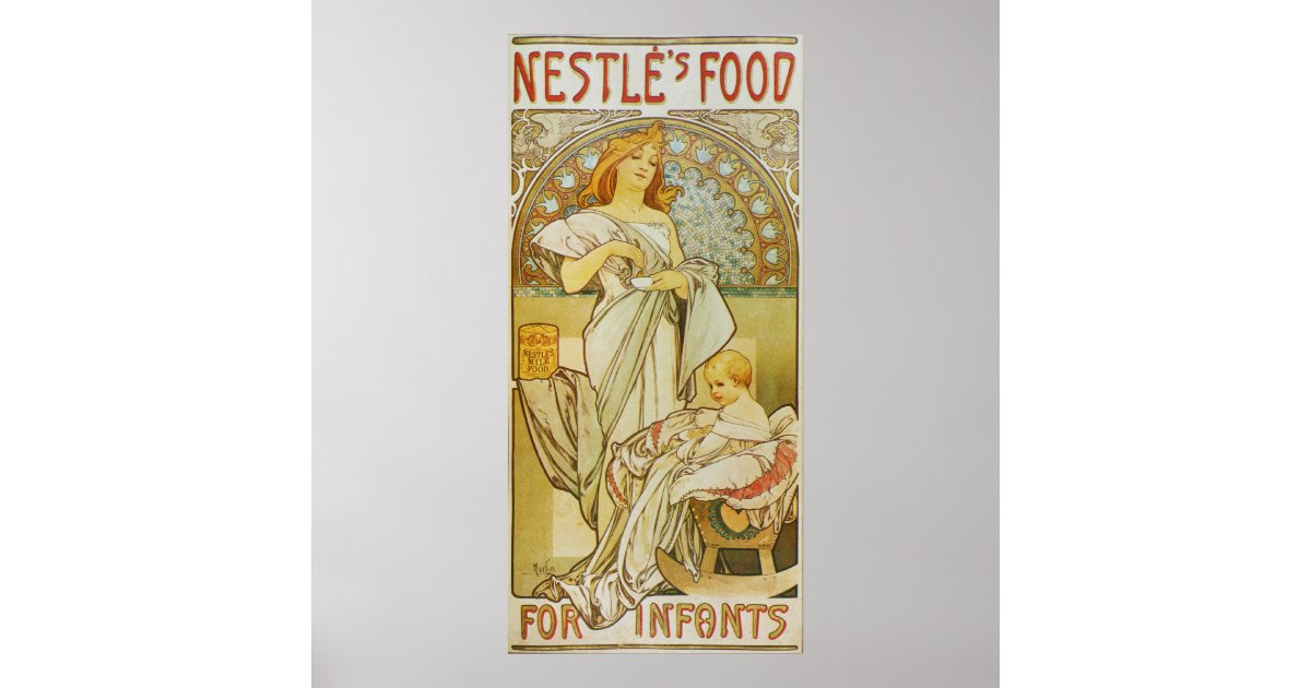 Alphonse Mucha.Advertising Poster, 1898 Poster | Zazzle