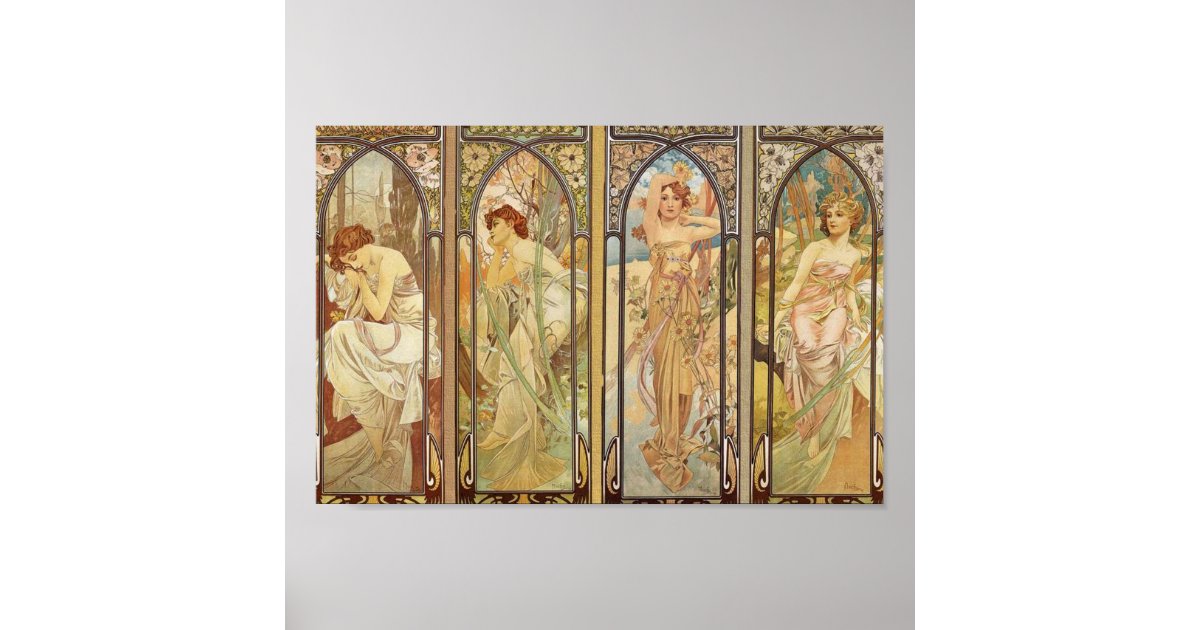 Alphonse Mucha – Art Nouveau Master Poster | Zazzle