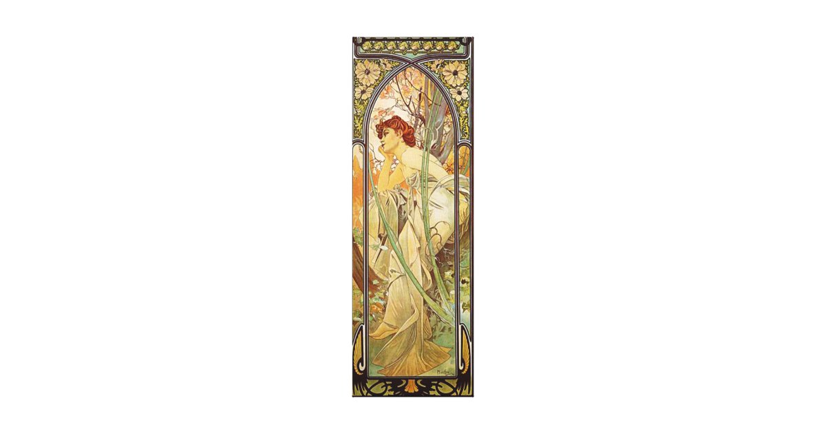 Alphonse Mucha, Evening Contemplation Canvas Print | Zazzle