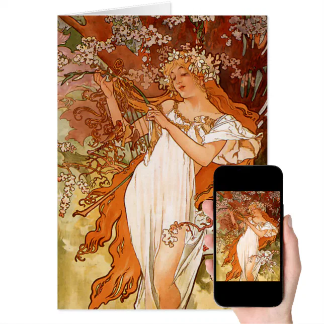 Alphonse Mucha, Four Seasons, Spring | Zazzle