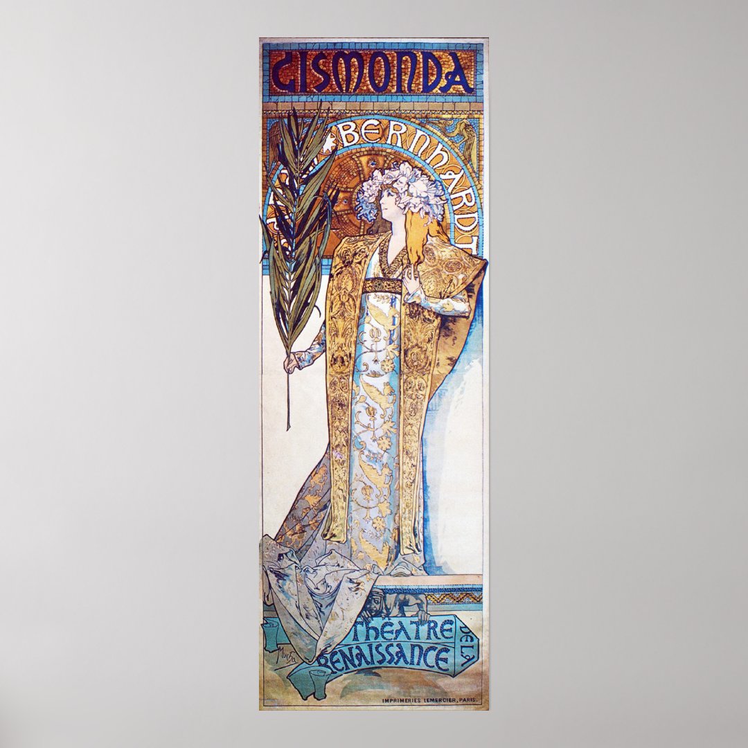 Alphonse Mucha Goddess Poster | Zazzle