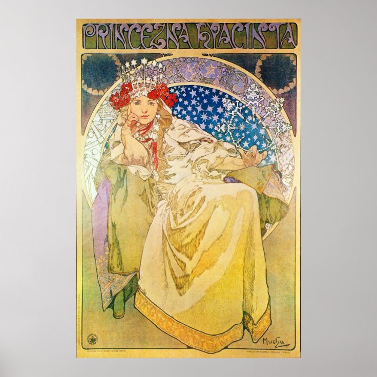 Alphonse Mucha Goddess Poster | Zazzle