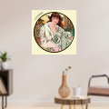 Alphonse Mucha Month Of October Poster | Zazzle