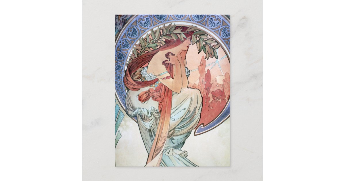 Alphonse Mucha Postcard | Zazzle