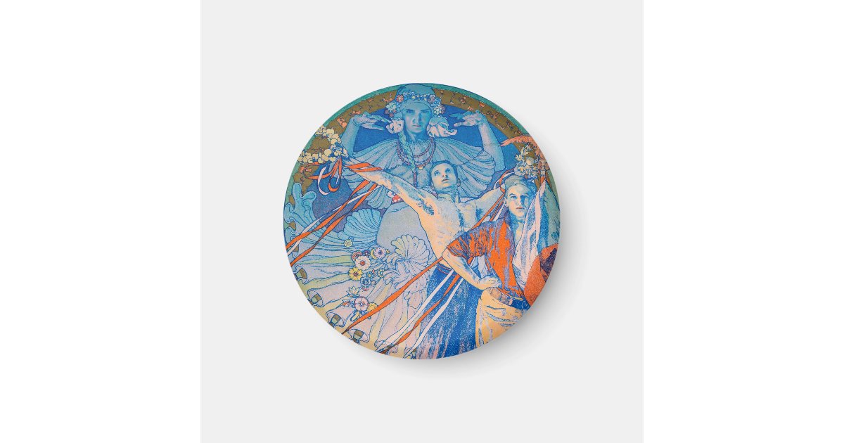 Alphonse Mucha Poster for Sokol Festival (1926) Magnet | Zazzle