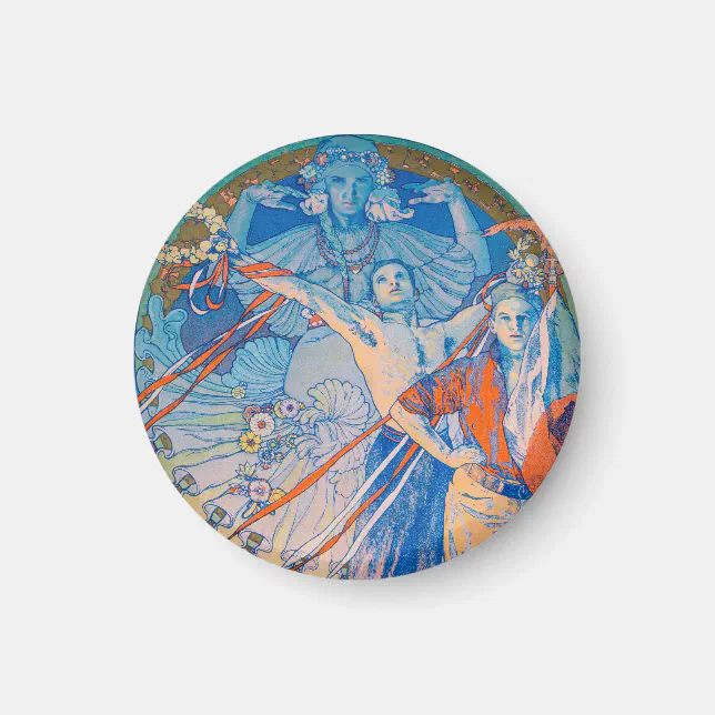 Alphonse Mucha Poster for Sokol Festival (1926) Magnet | Zazzle