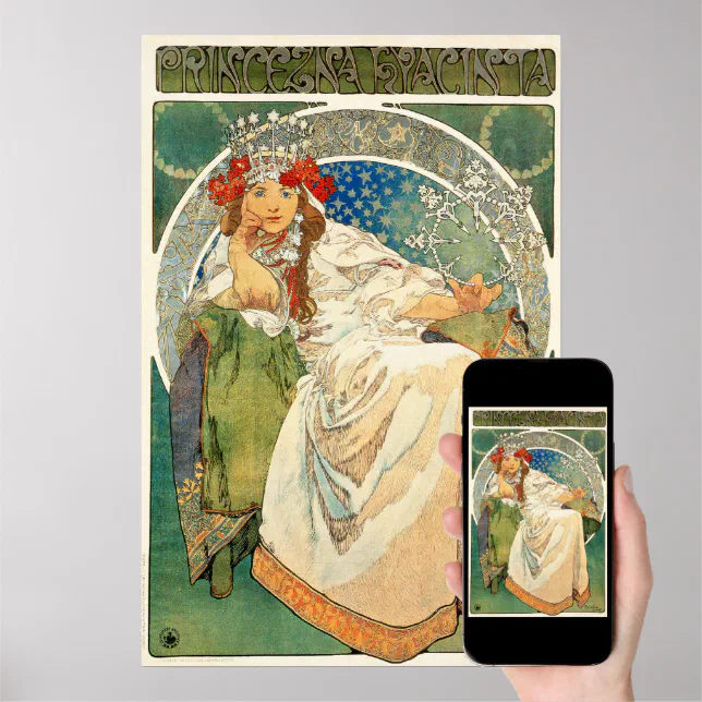 Alphonse Mucha Princess Hyacinth Poster | Zazzle