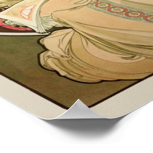 Alphonse Mucha Rêverie Daydream CC0105 Art Nouveau Poster | Zazzle
