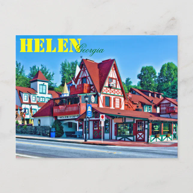 Alpine Helen, Georgia, USA. Postcard | Zazzle