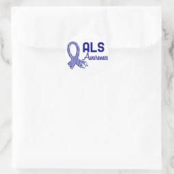 ALS Awareness Classic Round Sticker | Zazzle