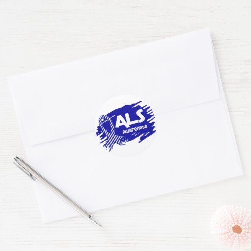 ALS Awareness F5 Classic Round Sticker | Zazzle