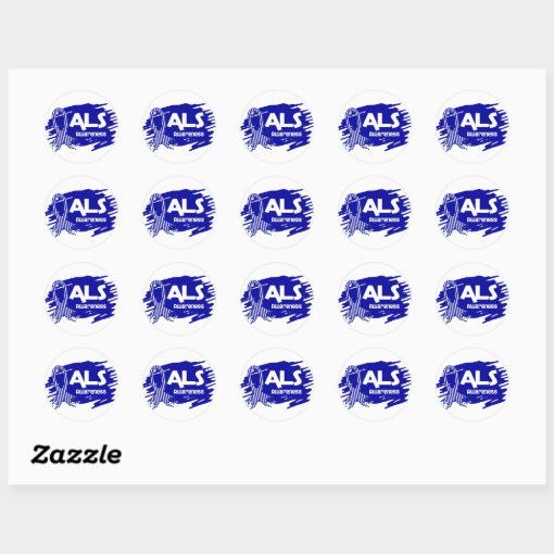 ALS Awareness F5 Classic Round Sticker | Zazzle