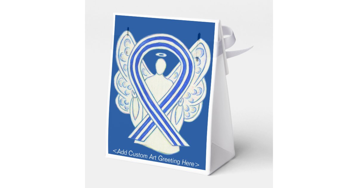 ALS Awareness Ribbon Angel Party Favor Boxes | Zazzle