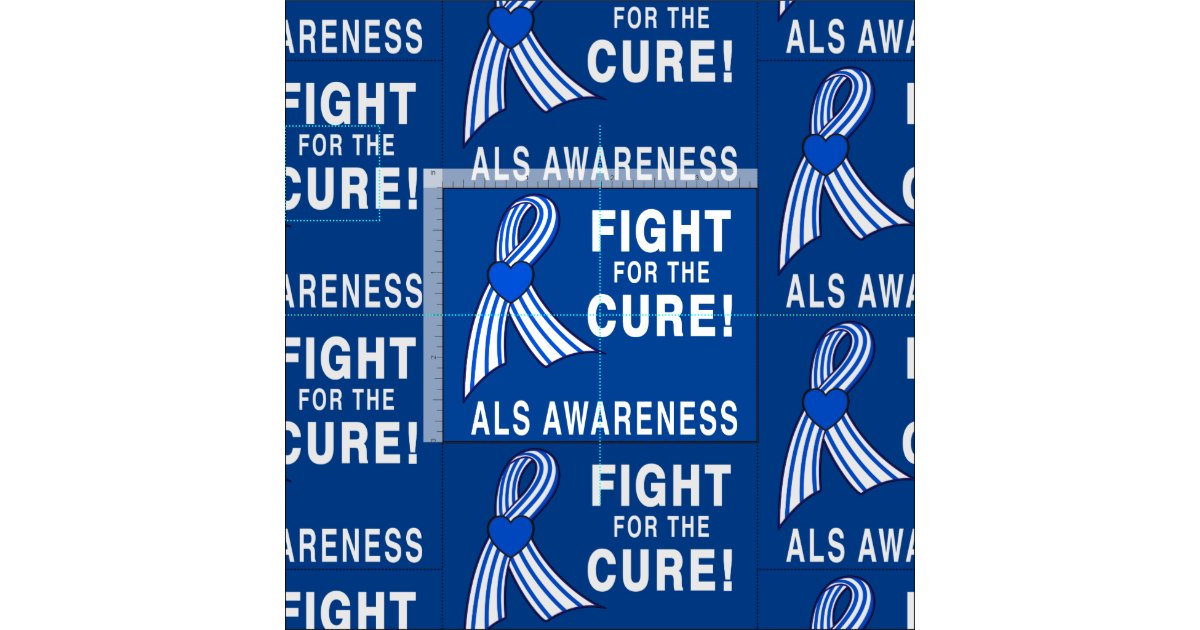 ALS: Fight for the Cure! Fabric | Zazzle