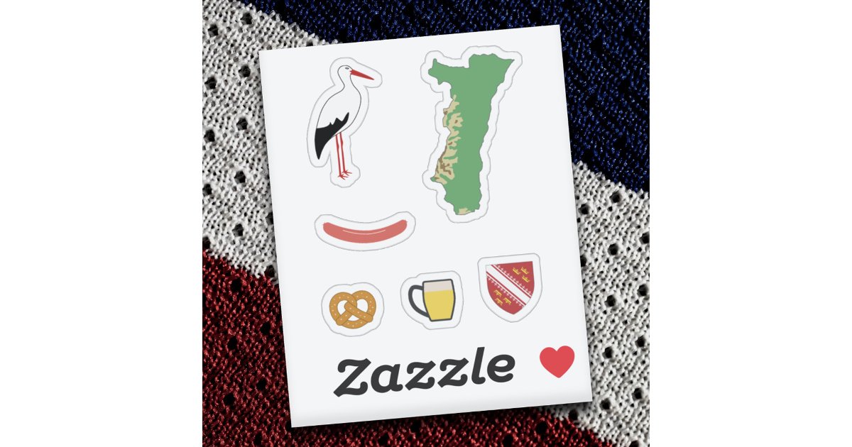 Alsace Stickers Set | Zazzle