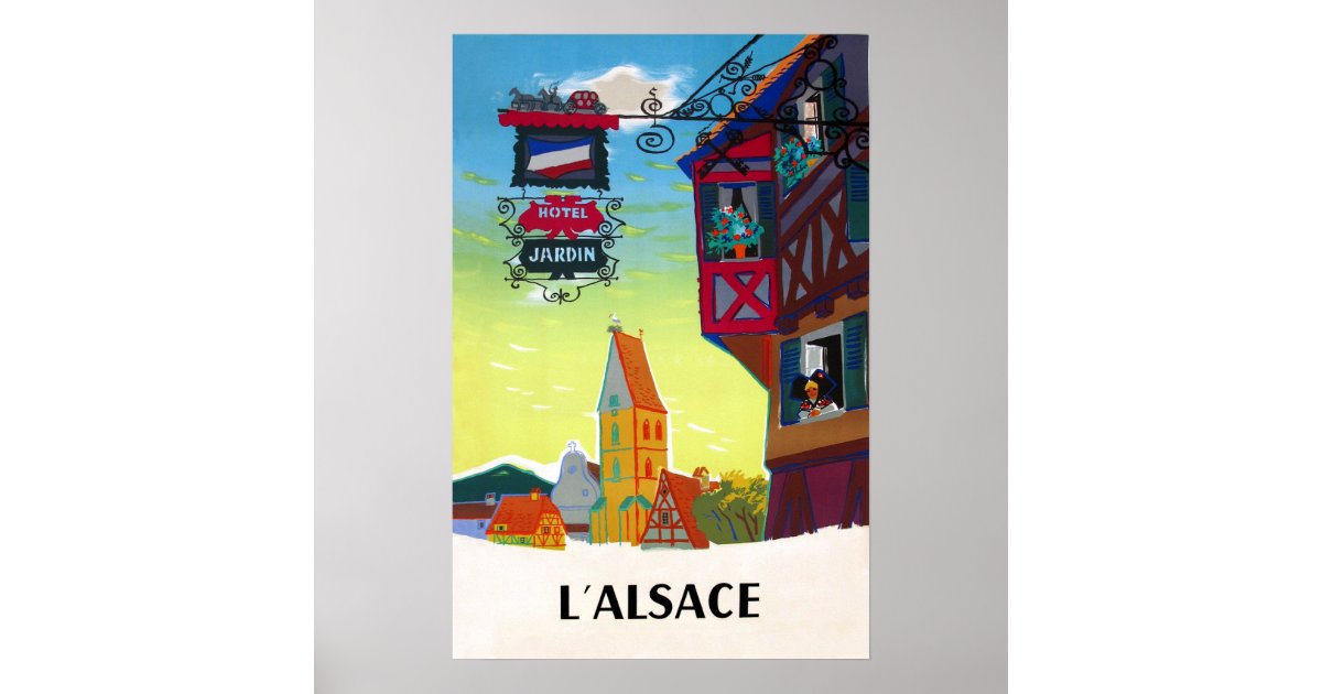 Alsace Travel Poster | Zazzle