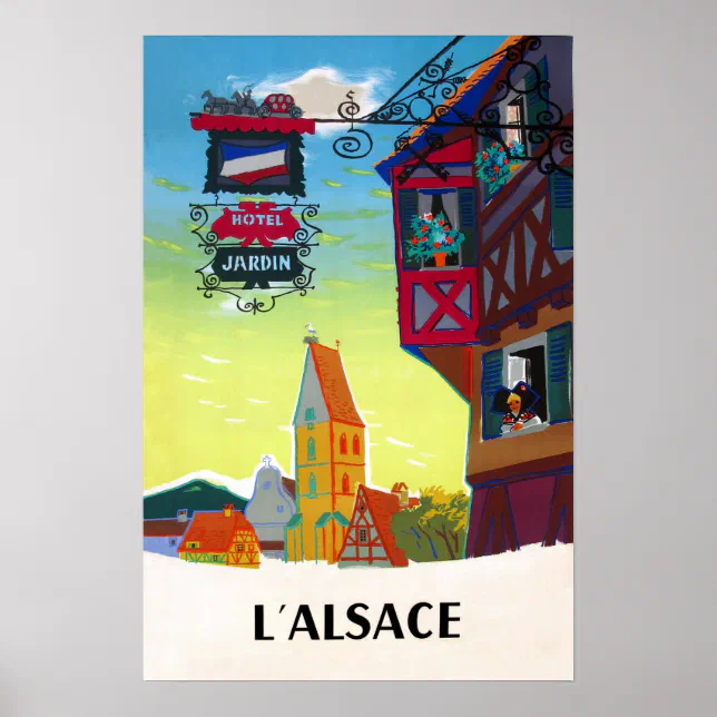 Alsace Travel Poster | Zazzle