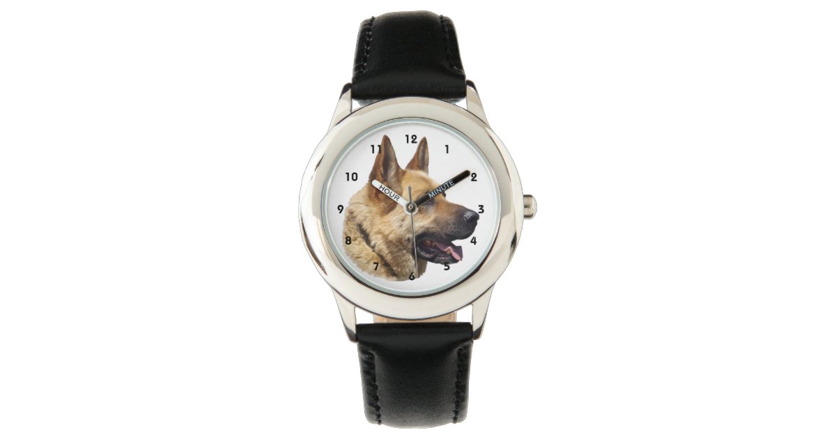 Alsatian German shepherd dog Watch | Zazzle