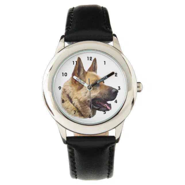 Alsatian German shepherd dog Watch | Zazzle