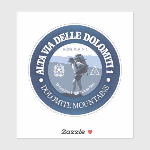 Alta Via 1 (BG) Sticker | Zazzle