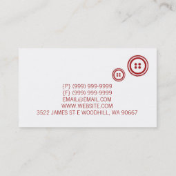 Alteration, Clothing, Tailor, Seamstress Business Card | Zazzle