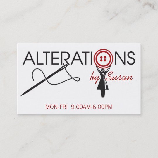 Alteration, Clothing, Tailor, Seamstress Business Card | Zazzle.com