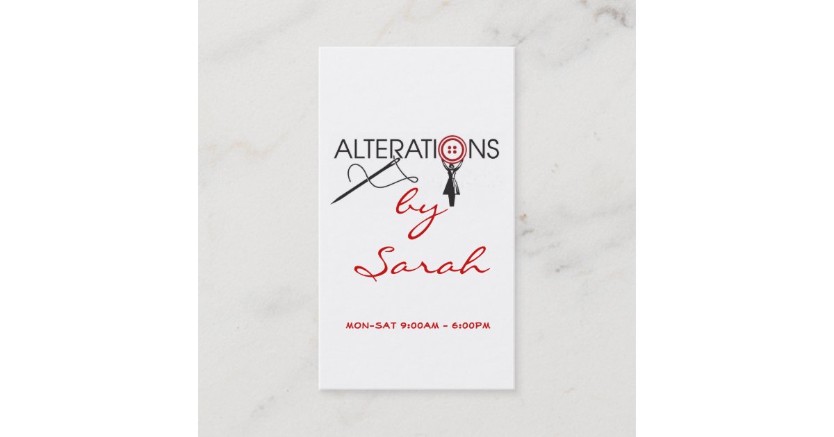 Alteration, Fashion, Business Card | Zazzle