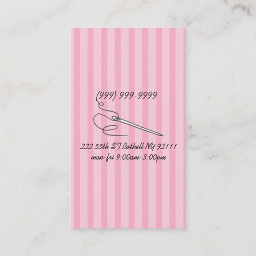Alterations, Tailoring, Seamstress, Tailor Business Card | Zazzle