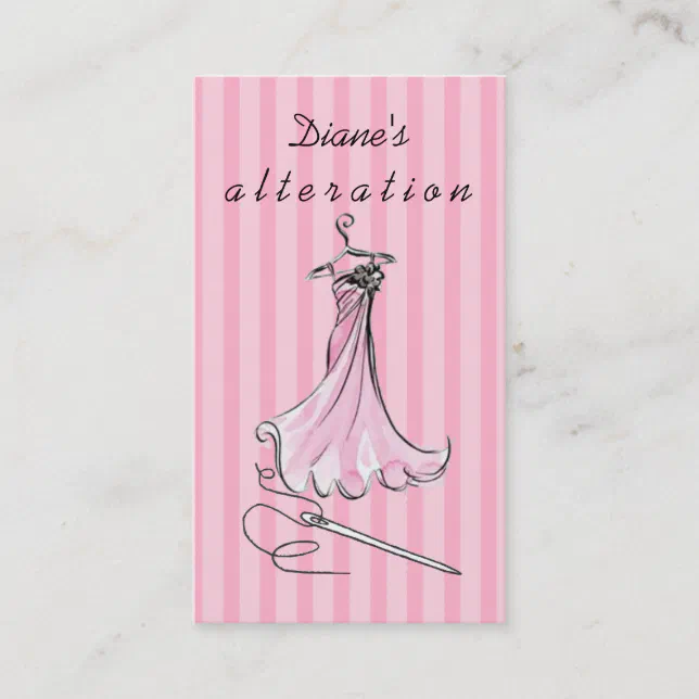 Alterations, Tailoring, Seamstress, Tailor Business Card | Zazzle