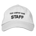 Alternative Apparel Embroidered Staff Hat White | Zazzle