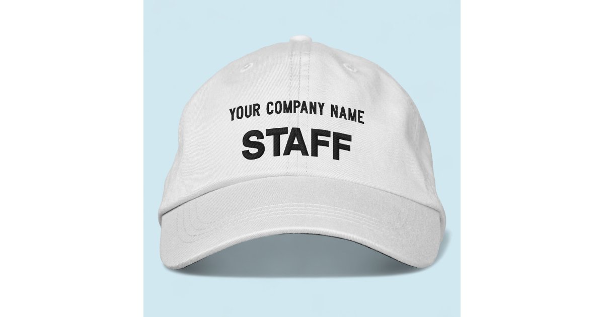 Alternative Apparel Embroidered Staff Hat White | Zazzle