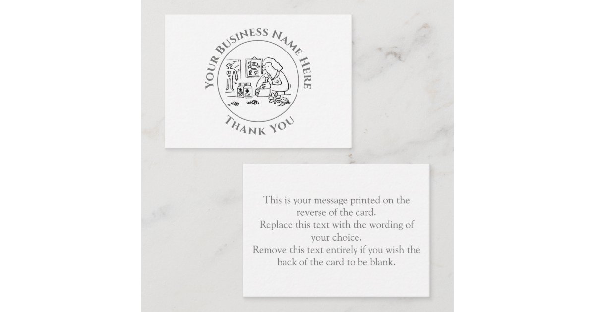 Alternative Medicine Thank You Note Card | Zazzle