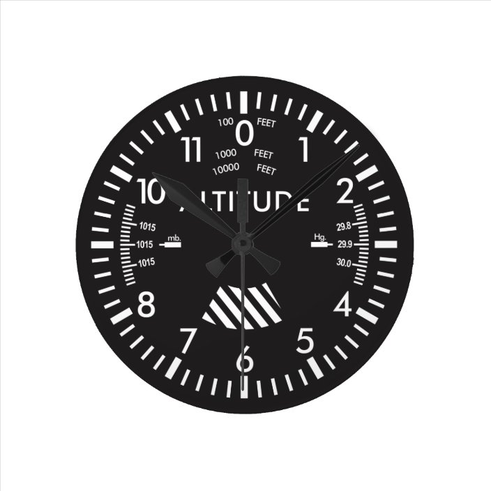 Altimeter Wall Clock | Zazzle.com