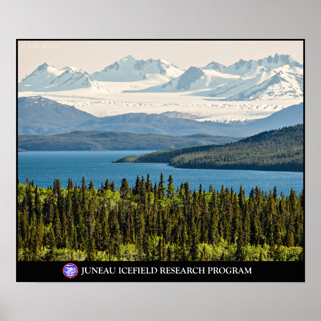 Altin Lake and the Juneau Icefield Poster | Zazzle