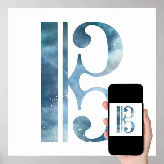 alto clef tenor key poster | Zazzle