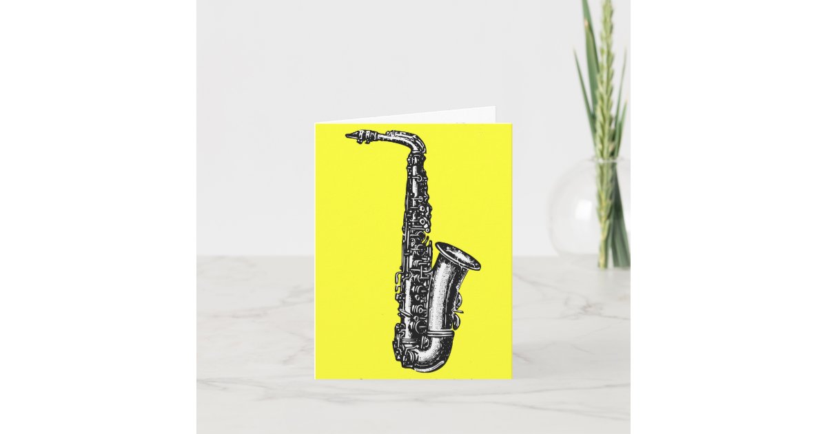 Alto Saxophone Card | Zazzle.com